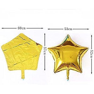 Kunggo Gold 75th Birthday wedding anniversary Party Decorations Supplies,Gold Number 75 Foil Mylar Balloons Latex Balloons Decoration,Funny sweet 75th Birthday for WomenMen.