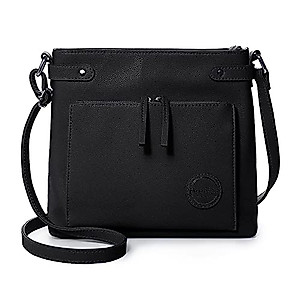 JOSEKO Women Shoulder Handbag Roomy Multiple Pockets Bag Ladies Crossbody Purse Fashion Tote Top Handle Satchel Black