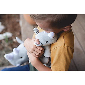 Baby Rhino Stuffed Animal Plushies for Boys & Girls | Super Soft Cute Plushies for Kids' Bedroom | 8-in Safari Stuffed Animals for Girls & Boys | Small Animal Toys by Exceptional Home