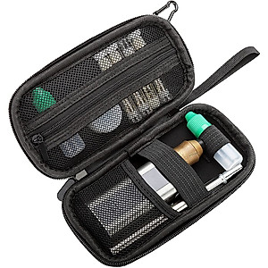 HUIZHU Empty EVA Hard Shell Vape Case eGO Carrying Case Empty Multi-Functional EVA Hard Shell Case with Non-Slip Elastic Bands (Black)