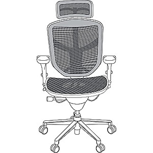 WorkPro® Quantum 9000 Series Ergonomic Mesh High-Back Executive Chair, Black, BIFMA Certified