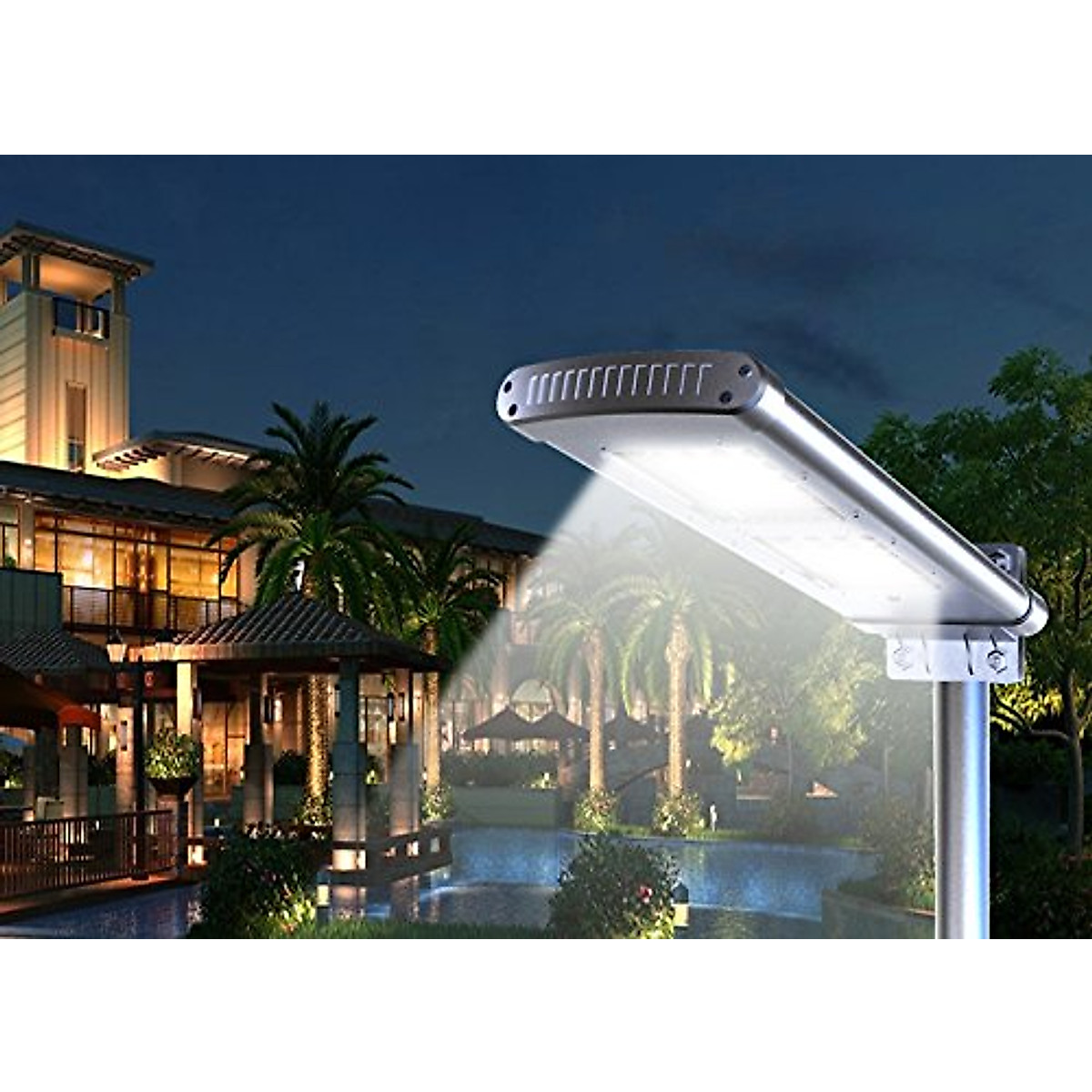 PolePalUSA Solar Street Light - 20 Watt - All in One, Fully Integrated