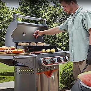 Hongso 15 7/8 inch Grill Pipe Burners Replacement for Stok SGP4032N, SGP4130N, SGP4330, SGP4330SB, Stok Quattro 4 Burner Grills, Stainless Steel, 4-Pack, SBD331