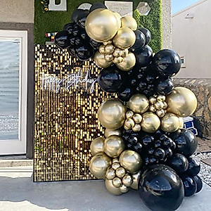 Black Balloons 84 pcs Black Balloons Garland Arch Kit 5 inch +12 inch +18 inch Matte Black Latex Balloons Happy Birthday Balloons Baby Shower Decorations Wedding Balloons