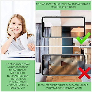 Leools Led Tube Bulb Glass 4W Dimmable Edison T10 Tubular Bulb,E26 Medium Base Filament Lamp 40 Watt Incandescent Bulb Equivalent 2700K Warm White,Clear Glass,No Flicker,3 Pack.