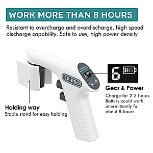 Lab Electronic Pipette controller EP-PRO Pipettor Aid Pump 0.1-100ml Capacity Range 6 Adjustable Speed Pipette Filler Dual Drainage Modes 8h Rechargeable Battery