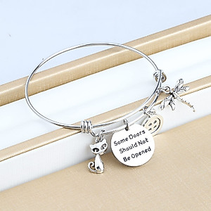 KEYCHIN Coraline Inspired Gift Coraline Jewellery Secret Door Gift Some Doors Should Not Be Opened Bracelet (Be Opened bracelet)
