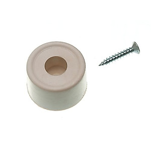 10 X 35mm White Rubber Round Door Stops, X