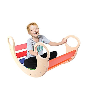 Wooden Climbing Arch for Toddlers, Climbing Toys Indoor Montessori Climbing Set for Kids,Toddler Climber Climbing Gym Indoor Outdoor Learning Playset