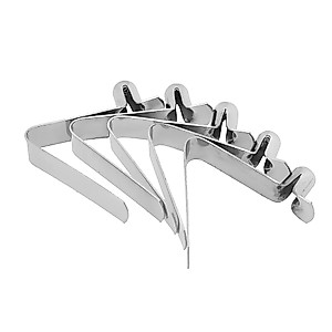 UXELY Kayak Spring Clips 6mm, Push Button Spring Clip, Kayak Paddle Snap Spring Clip, 5 pcs Stainless Steel Kayak Paddle Push Snap Clips Spring Clips Fit for Kayak Paddle Tent Pole(Silver)