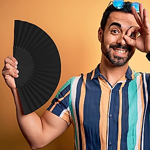 ZAEGO Chinese Fan 2 Pieces Silk Cloth Folding Fan Antiquity Folding Fan Chinese Style Ornamental Prop Fan Handheld Folding Fan Japanese Fan