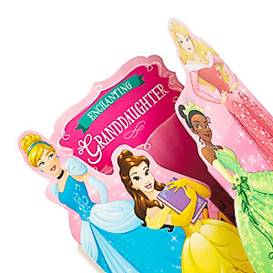 Hallmark Birthday Card for Granddaughter - Disney Princess Gate Fold Design