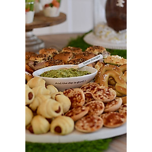 Mud Pie Football Dip Bowl and Spoon Sets (Dip is Good Bowl Set)