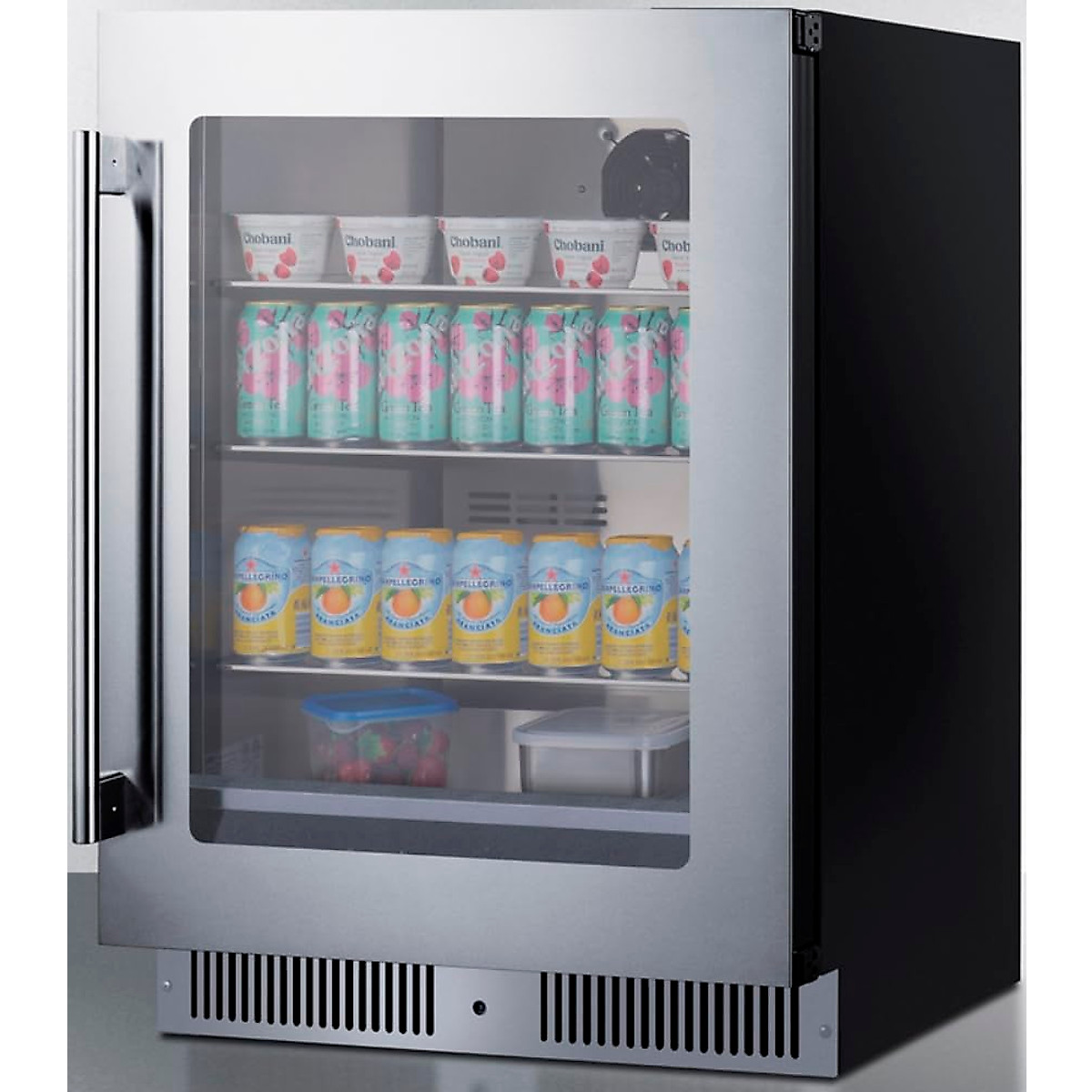 Summit 24” Built-In Beverage Center, Shallow 18” Depth, Stainless Steel - SDHG2443