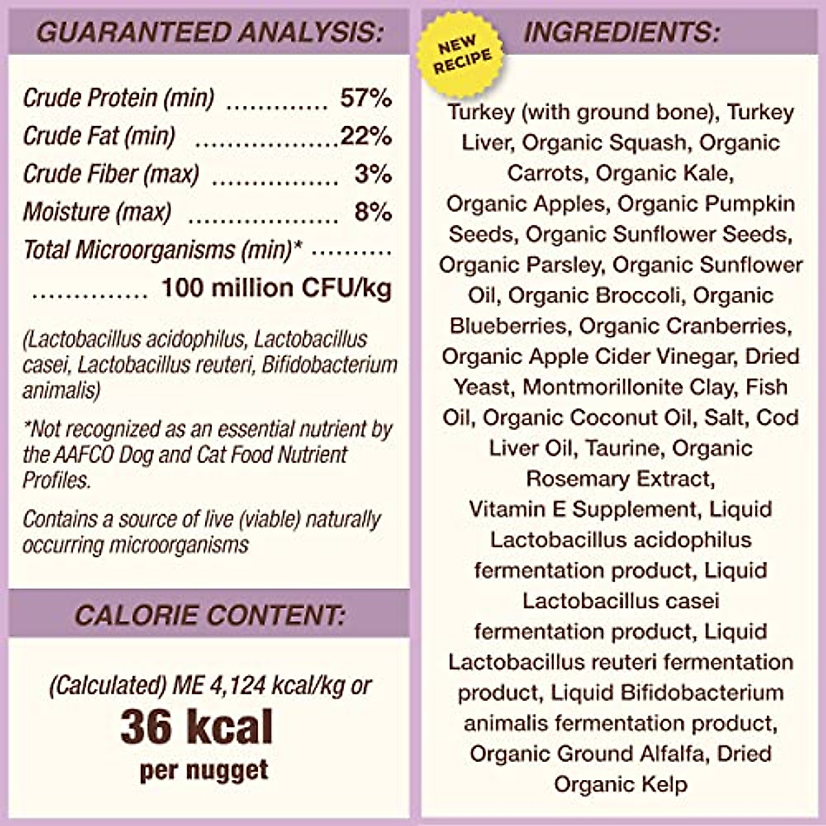 Primal Freeze Dried Cat Food Nuggets Turkey, Complete & Balanced Scoop & Serve Healthy Grain Free Raw Cat Food, Crafted in The USA (14 oz)