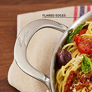 Lagostina 3 Ply Clad, 12-pc Cookware Set , Stainless Steel Pots and Pans, stay-cool cast stainless steel handles, tempered glass lids ,Induction safe, Oven Safe 500°F without the lids