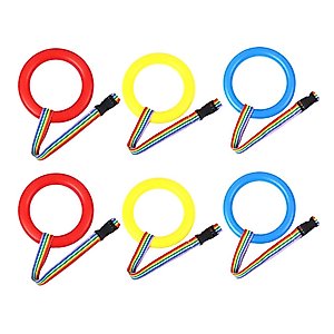 Kisangel 6 Pieces Kids Safety Walking Rope Preschool Toddlers Walking Rope with Ring for Daycare School, Nursery, Kindergarten