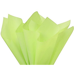 A1 Bakery Supplies Pistachio Green Bulk Tissue Paper 15 Inch x 20 Inch - 100 Sheets Premium Paper
