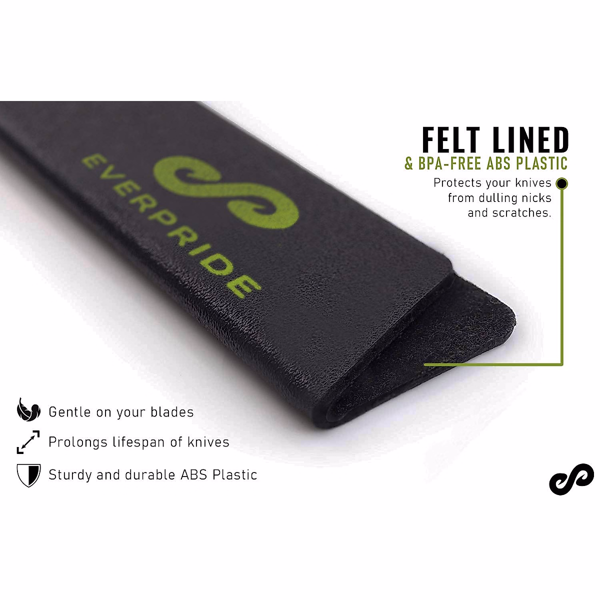 EVERPRIDE Chef’s Knife Roll Bag PLUS Knife Guard Set (10-Piece Set) Canvas and Leather Knife Bag Holds 10 Knives and Cooking Tools – Felt-Lined and BPA Free Knife Sheath Set – Knives Not Included