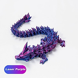 Easter Basket Stufers, 3D Printed Dragon Surprise Egg , Decorative Easter Egg fillers Easter Gifts for Boys Kids Home Decor, Executive Dragon Fidget Desk Toys (Purple)