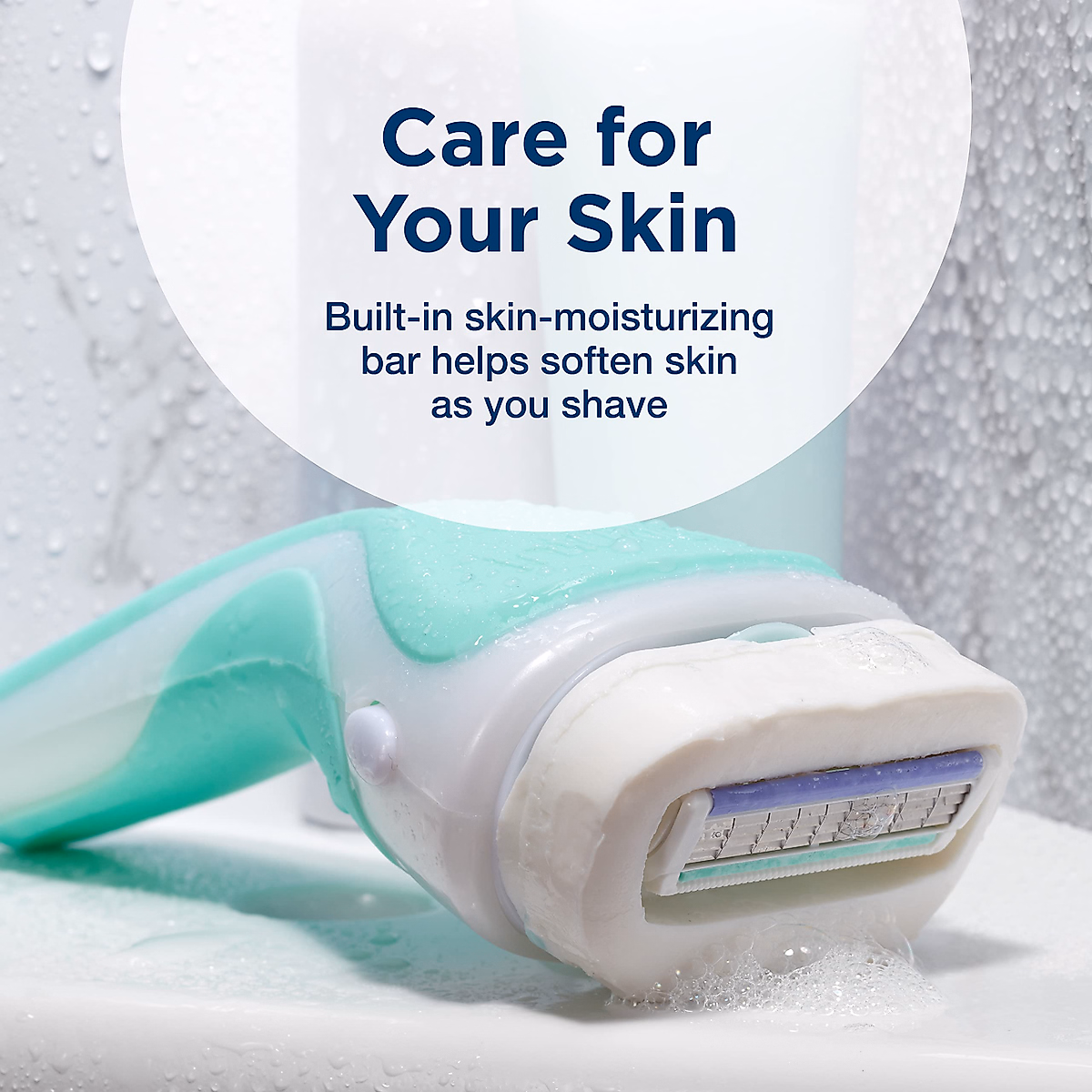 Schick Intuition Refill, Razor Blades with Organic Aloe for Women Sensitive Skin | 8 Count (Pack of 1)