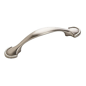 Amerock | Cabinet Pull | Satin Nickel | 3 inch (76 mm) Center to Center | Everyday Heritage | 1 Pack | Drawer Pull | Drawer Handle | Cabinet Hardware