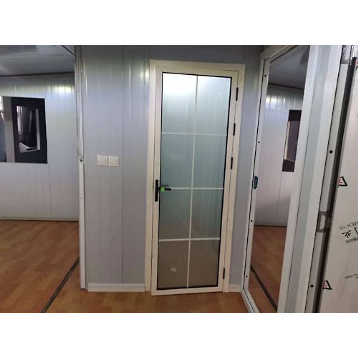 Mobile Expandable Prefab House with Restroom，Outdoor Storage Shed Tiny Home, Modern Sturdy Steel Storage House with Lockable Door and Window(19 x 20FT)