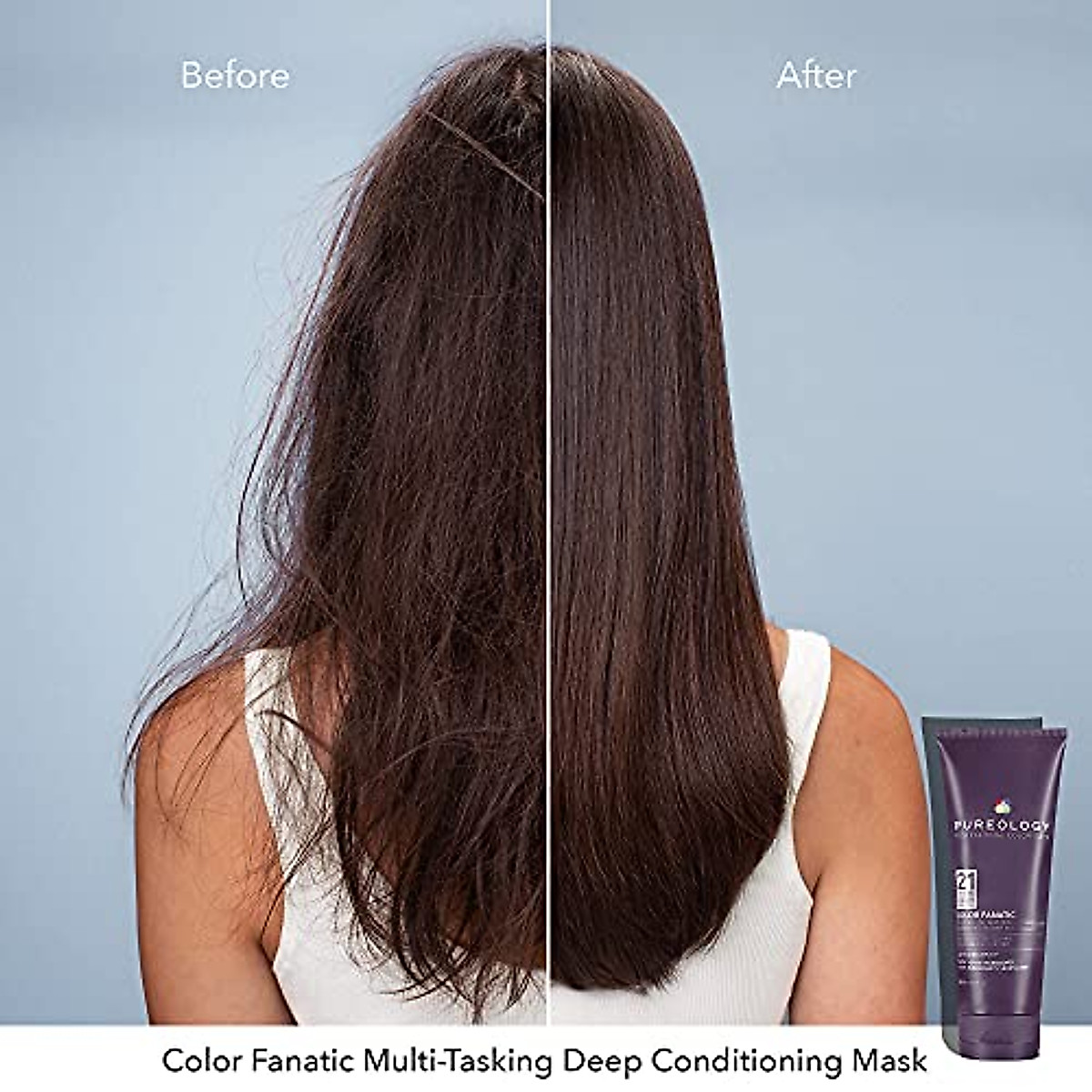 Pureology Color Fanatic Instant Deep-Conditioning Hair Mask | Restore & Strengthen | Maintain Beautiful Color | Vegan, 6.8 Fl Oz (Pack of 1)
