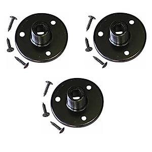 Audio2000'S AST4264BX3 3-Pack Black Microphone Gooseneck Table Mounts with 5/8" X 27 Threads and Mounting Screws