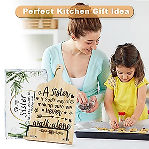 Sisters Gifts - Sister Gifts for Sister Cookbook Stand, Gifts for Sister Mothers Day, Rakhi Gift Birthday Gifts for Sister from Sister, Unique Foldable Chef Carved Folding Cooking Recipe Stands