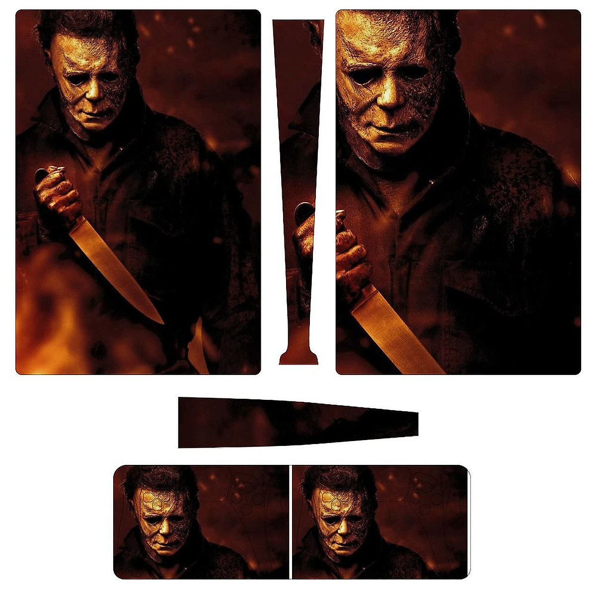 Skin Sticker Decal Cover Halloween Michael Myers for Skins for Switch Controller Console and Controllers (Digital Edition)