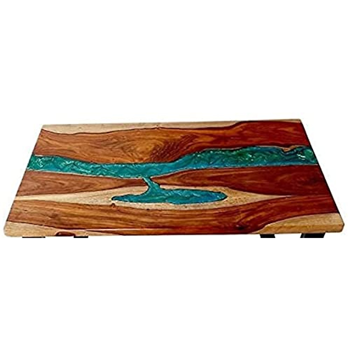 Epoxy Table, Live Edge Wooden Table, Epoxy Resin River Table, Natural Wood,Dining Table, Natural Epoxy Table, Resin Table 42" x 72" Inches