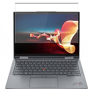 Puccy Tempered Glass Screen Protector Film, compatible with Lenovo ThinkPad X1 Yoga Gen 7 14" Laptop (Active Area Cover Only) Protective Protectors Guard