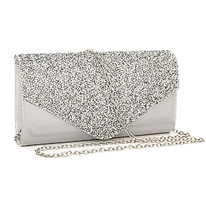 Taponukea Clutch Purses for Women Fancy Handbags for Evening Bag Shiny Rhinestone Studded Prom Party Bridal Clutches