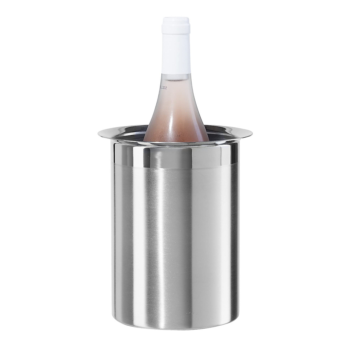 OGGI Iceless Wine Chiller with Removable Cooler Inserts - Highly Rated Wine Bottle Chiller and Single Wine Bottle Cooler, Ideal Wine Gifts; Keeps Wine Chilled for Hours, Stainless Steel