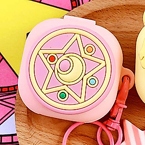 Compatible with Galaxy Buds Pro/Galaxy Buds Live Case Cover Accessory with Doll, Case Cover for Samsung Galaxy Buds Pro(2021) Earbuds Accessories