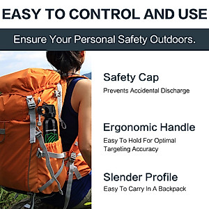 AIMHUNTER Home Self Defense Unit, Tactical Pepper Gel Maximum Strength 35-Foot Range 35 Bursts, Quick Release for Easy Access Pepper Spray Self Defense… (one Pack)