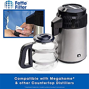 Fette Filter - Countertop Distillers Water Filters Compatible with Megahome and Other Counter Top Water Distiller Models - Pack of 24