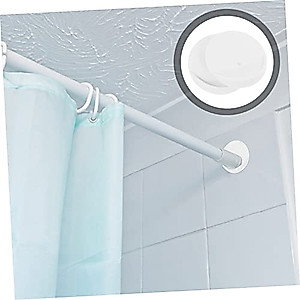 DOITOOL 6 Pcs Pole Hanger Adjustable Curtain Rod Window Hooks Shower Bar for Curtain Shower Rod Tension Shower Curtain Rod Tension Rod Shower Curtain Rod Brackets Curtain Support Racks Rod