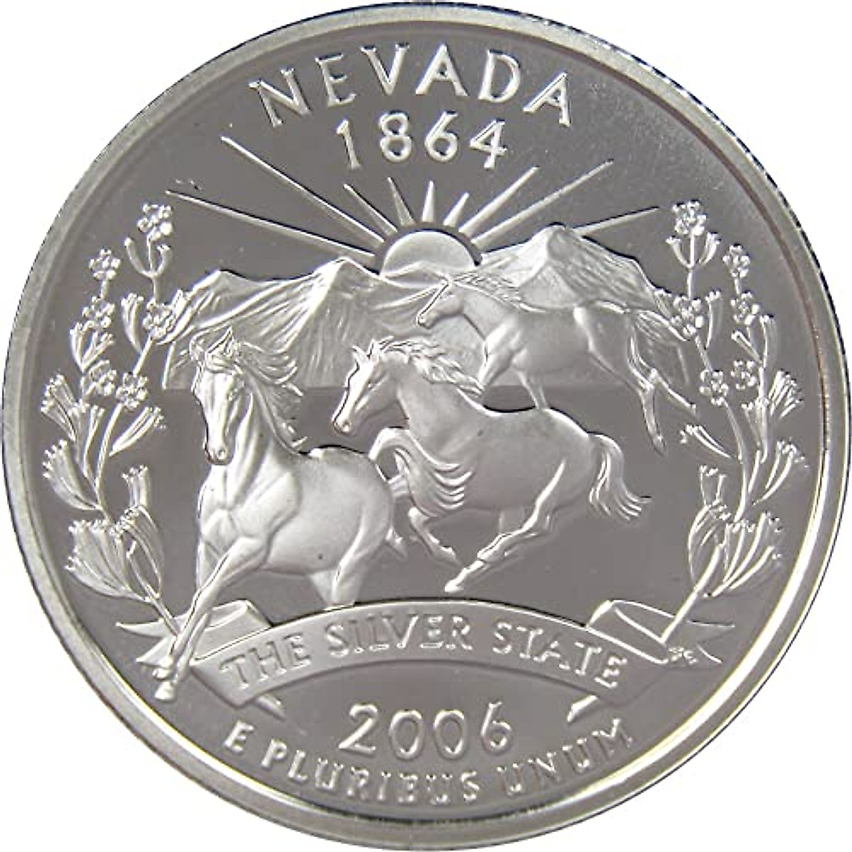 2006 S Nevada State Quarter Choice Proof 90% Silver 25c US Coin Collectible