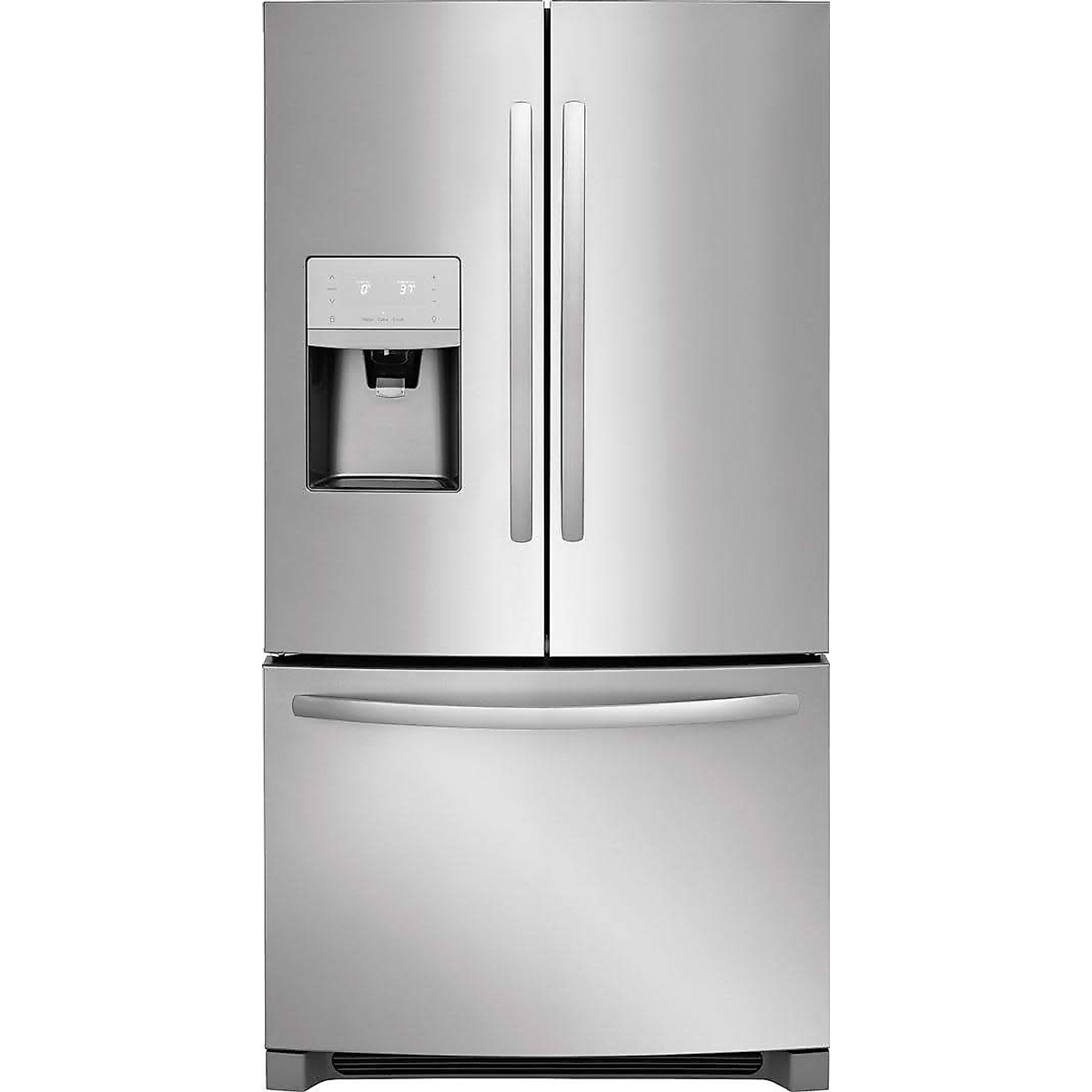FFHD2250TS 36 French Door Refrigerator with 22.5 cu. ft. Capacity Energy Star Multi-Level LED Lighting Store-More Shelves and External Water Dispenser in Stainless Steel
