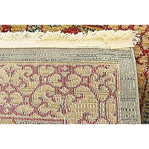 Unique Loom Palace Collection Area Rug - Saray (2' x 3' 1" Rectangle, Light Blue/ Red)