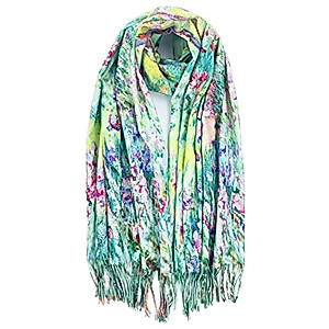 VIUJUH Pashmina Soft Cashmere Feel Scarf for Women Elegant Large Winter Warm Scarves,Van Gogh Gifts Art Printed Shawl Wraps