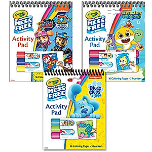 Crayola Nickelodeon Color Wonder Bundle (3 Pack), Mess Free Activity Pads & Markers, Gifts For Toddlers, Easter Basket Stuffers, Ages 3+