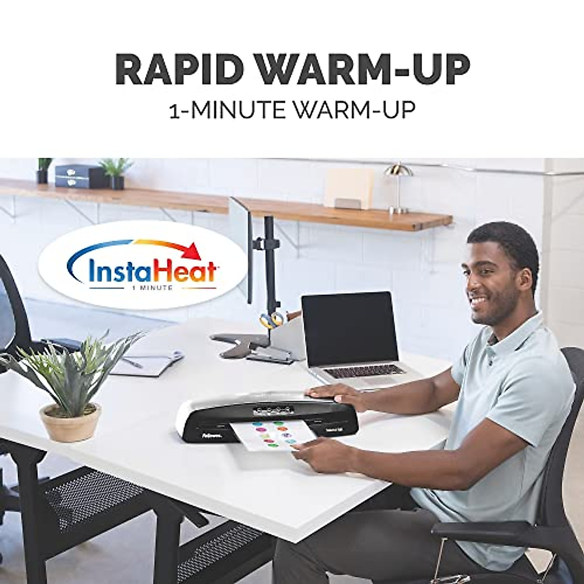 Fellowes Saturn 3i 125 Thermal Laminator Machine with Self-Adhesive Laminating Pouch Starter Kit, 12.5 inch & Thermal Laminating Pouches, 5mil Letter Size Sheets, 9 x 11.5, 100 Pack, Clear (5743501) 