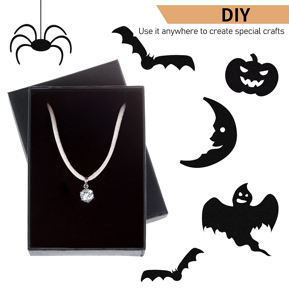 12PCS Black Self Adhesive Felt Sheets Adhesive Back Sheets Sticky Back Felt Fabric Sheets with Adhesive Backing for Sewing DIY Crafts(A4 Size)