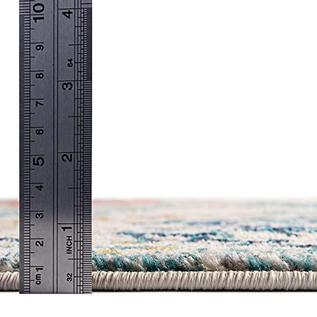 Unique Loom Positano Collection Coastal Modern Turtles Beige Area Rug (8' x 10')