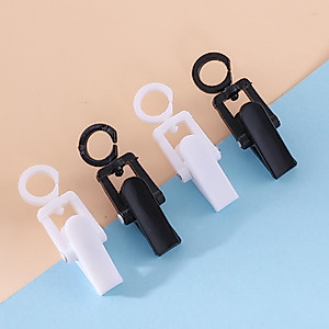 Eibhbuyey 10 Pieces Hanging Laundry Hooks Clip Hanging Towel Clips Strong Clips with Hanger Hook for Curtain