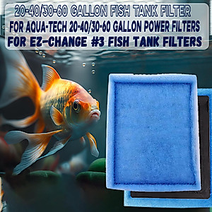 Nlcoek Aquarium Filters for Aqua-Tech 20-40/30-60 Gallon Power Filters for EZ-Change #3 Fish Tank Filters (7 Pcs)