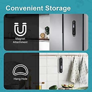 Ultrean Digital Meat Thermometer for Cooking,Ultra-Fast Instant Read Food Thermometer with Backlight,Foldable Probe,Waterproof Kitchen Thermometer for BBQ,Grill,Fry,Oven,Candy Making